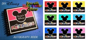DIY Disney Autograph Memory Book – Multiple Color Options | Projects In ...