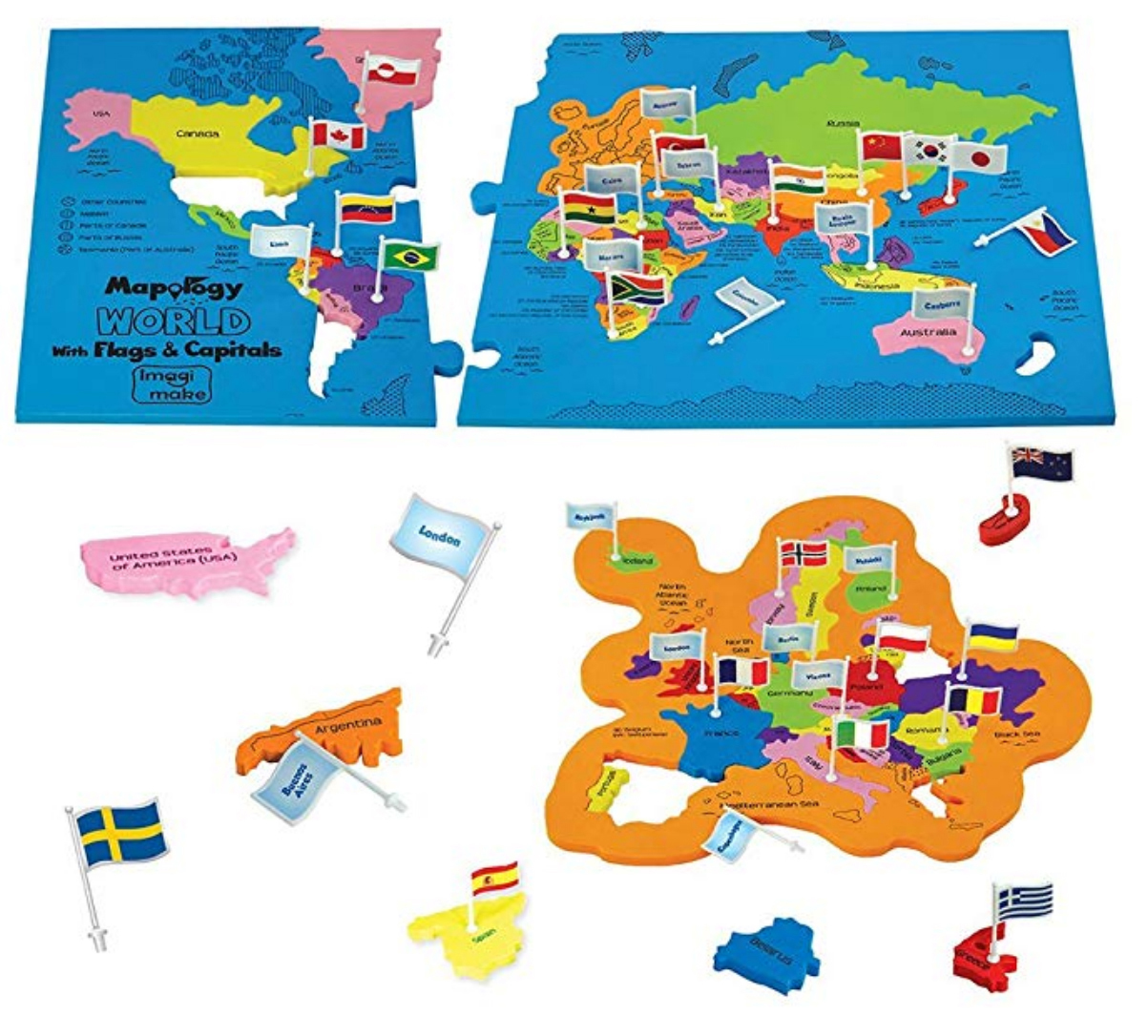 Continent, Country & Flag Identification | Projects In Parenting