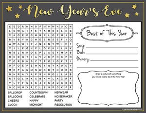 New Year’s Eve Activity Sheet | Projects In Parenting