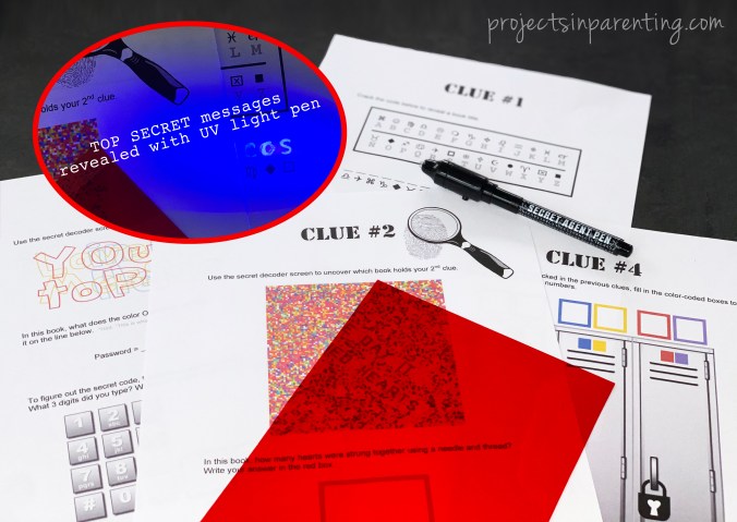 Hidden Message Valentine Mystery Worksheet | Projects In Parenting