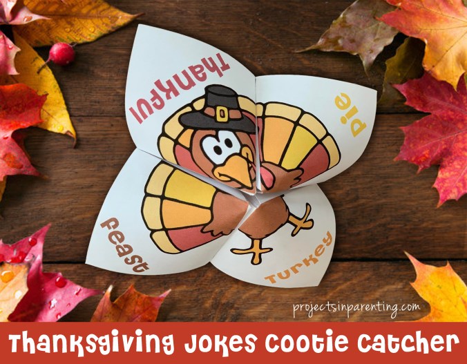 Thanksgiving Jokes Cootie Catcher | Projects In Parenting